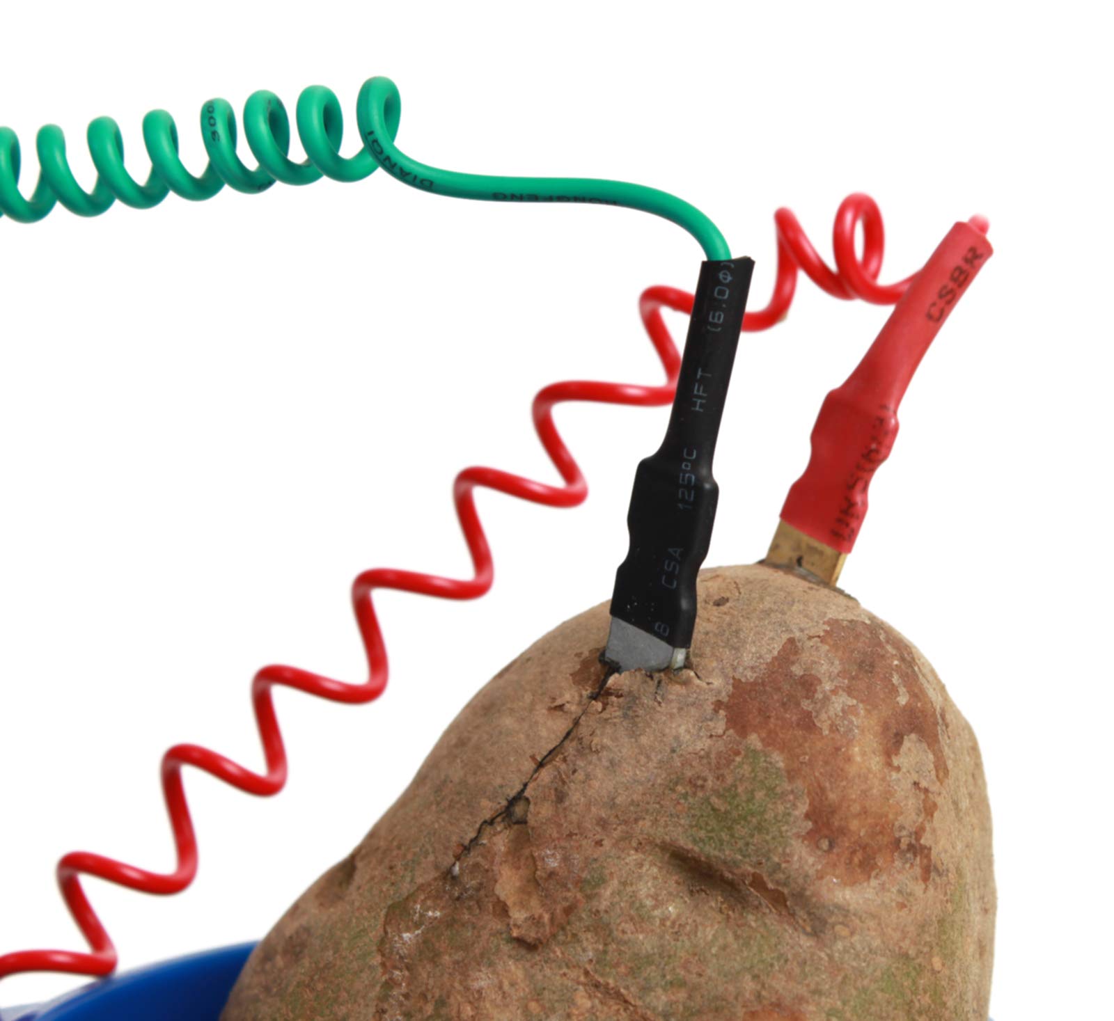 American Educational Blue Plastic Two Potato Clock, 8-1/2" Length x 3-1/2" Width x 2-3/4" Height