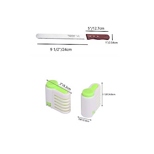 5 Pcs DIY Cake Slicer, Bread Cutter Slice Adjustable 5 Layers, Bread Cake Segmentation Toast Slice Layered Auxiliary Divider