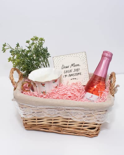 MagicWater Supply Soft & Thin Cut Crinkle Paper Shred Filler (1 LB) for Gift Wrapping & Basket Filling - Pink