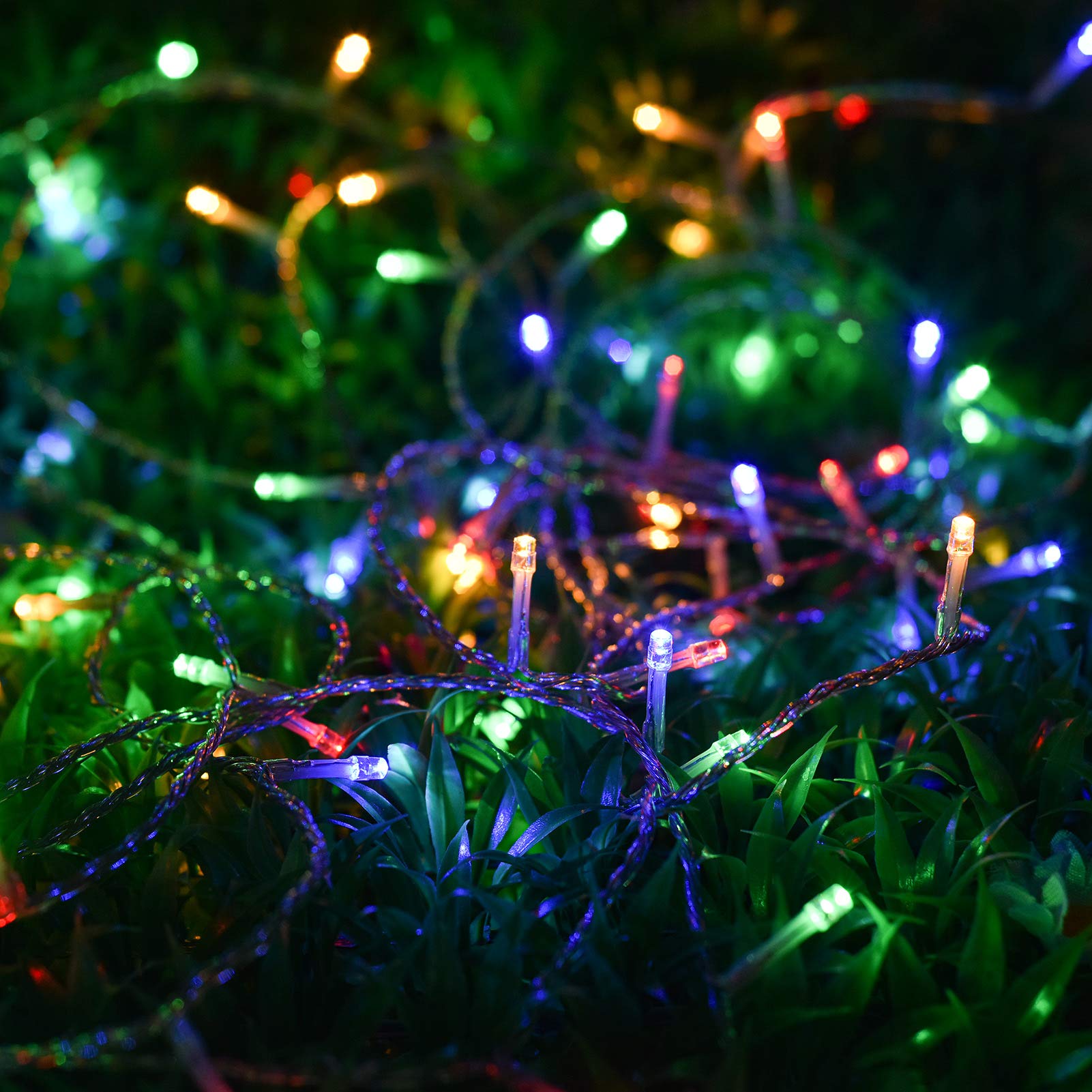 32.8FT 100 LED Indoor/Outdoor Fairy String Lights Plug in, Waterproof Christmas Lights with 8 Lighting Modes for Bedroom, Wedding, Party, Garden, Christmas Tree Decoration