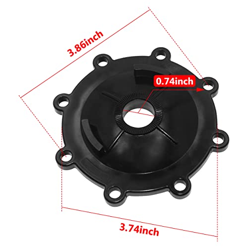 4606 Valve Cover/Cap with 1132+ O-ring and R0487100 Shaft O-ring Compatible with Zodiac Jandy Black/Gray 2-Way/3-Way Neverlube Valves, 2-Port/3-Port (2 Pack)