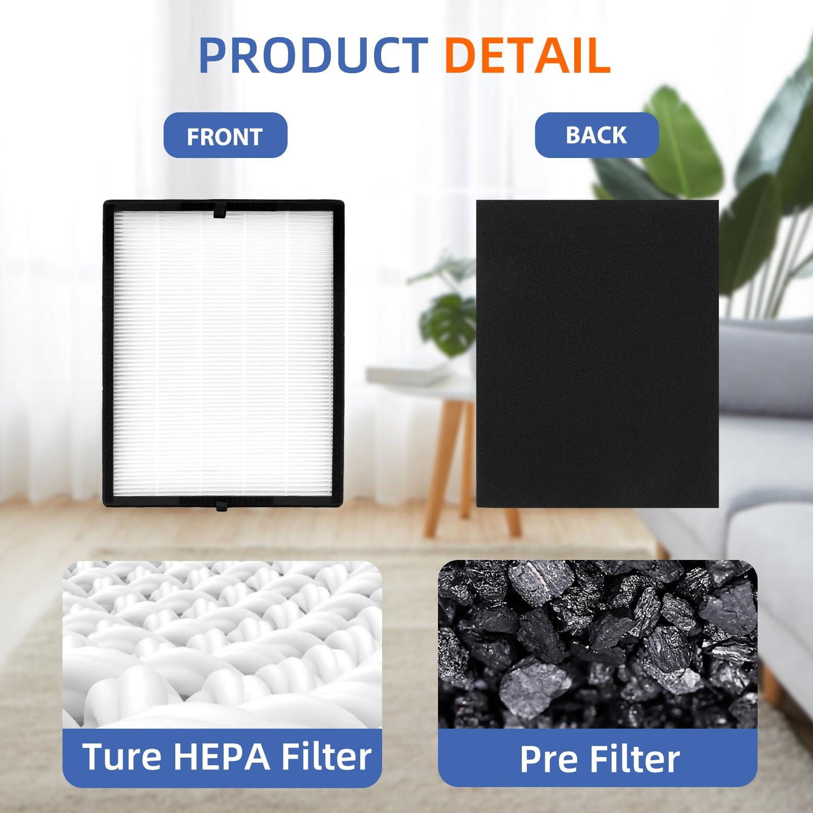 45i Replacement Filter for Breathesmart Flex Bh400 45i Air Purifier H13 Grade True Hepa Fresh Filter B4-Pure / Fl40