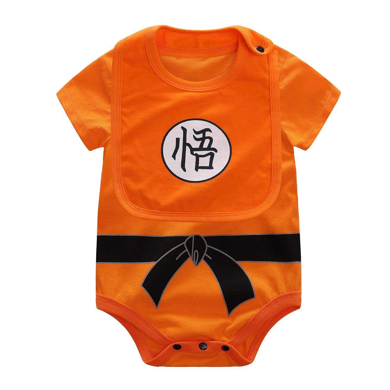 daimenmeng Baby Romper Jumpsuits Cosplay Newborn Cotton Bodysuit One Piece Clothes for Boy Short Sleeve Orange3 0-3 Months/59