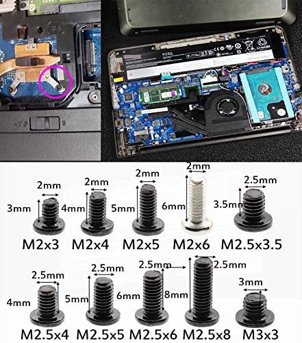 500pcs Laptop Notebook Computer Screw Kit Set for IBM HP Dell Lenovo Samsung Sony Toshiba Gateway Acer