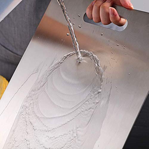 KORVOS Stainless Steel Cutting Boards for Kitchen, Heavy Duty Chopping Board, Butcher Block Board for Meat, Cheese, Vegetable
