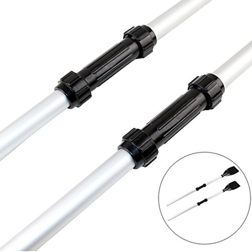 2pcs Paddle Connector Plastic Paddle Oars Shaft Connector Screw Joint Part Replacement for Inflatable Boat Kayak Canoe Paddles