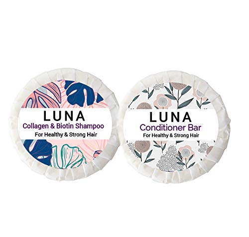 Luna Collagen & Biotin Shampoo And Conditioner Bar (Shampoo & Conditioner Set)