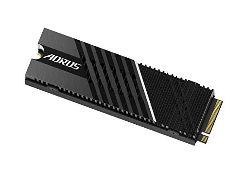 GIGABYTE AORUS Gen4 7000s SSD 2TB PCIe 4.0 NVMe M.2, Nanocarbon Coated Aluminum Heatsink, 3D TLC NAND, SSD- GP-AG70S2TB