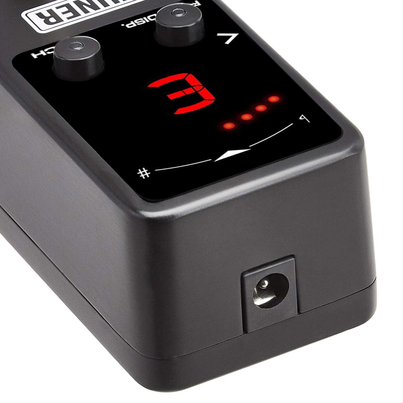 Amazon Basics Mini Tuner Pedal for Guitar and Bass, Black