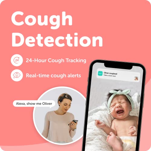 Cubo Ai Plus Smart Baby Monitor and 3-Stand Set | HD Night Vision Camera with A.I. Baby Safety Alerts, Sleep Analytics and Two-Way Audio | iOS, Android and Smart Home Compatible