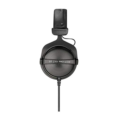 beyerdynamic DT 770 PRO 80 Ohm Over-Ear Studio Headphones (Black) Bundle with Hard Shell Headphone Case (2 Items)