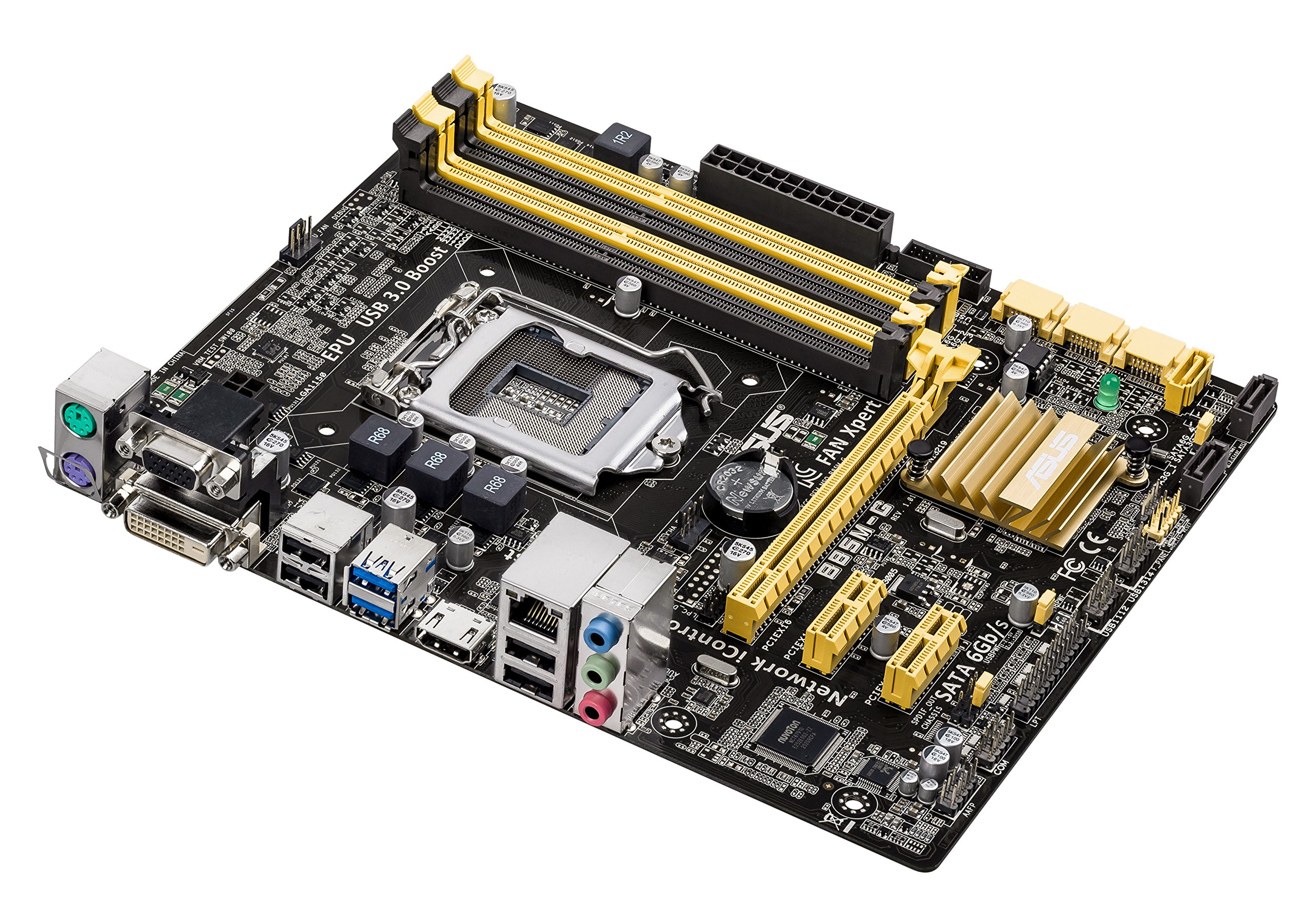 ASUS Micro ATX DDR3 1600 LGA 1150 Motherboard B85M-G