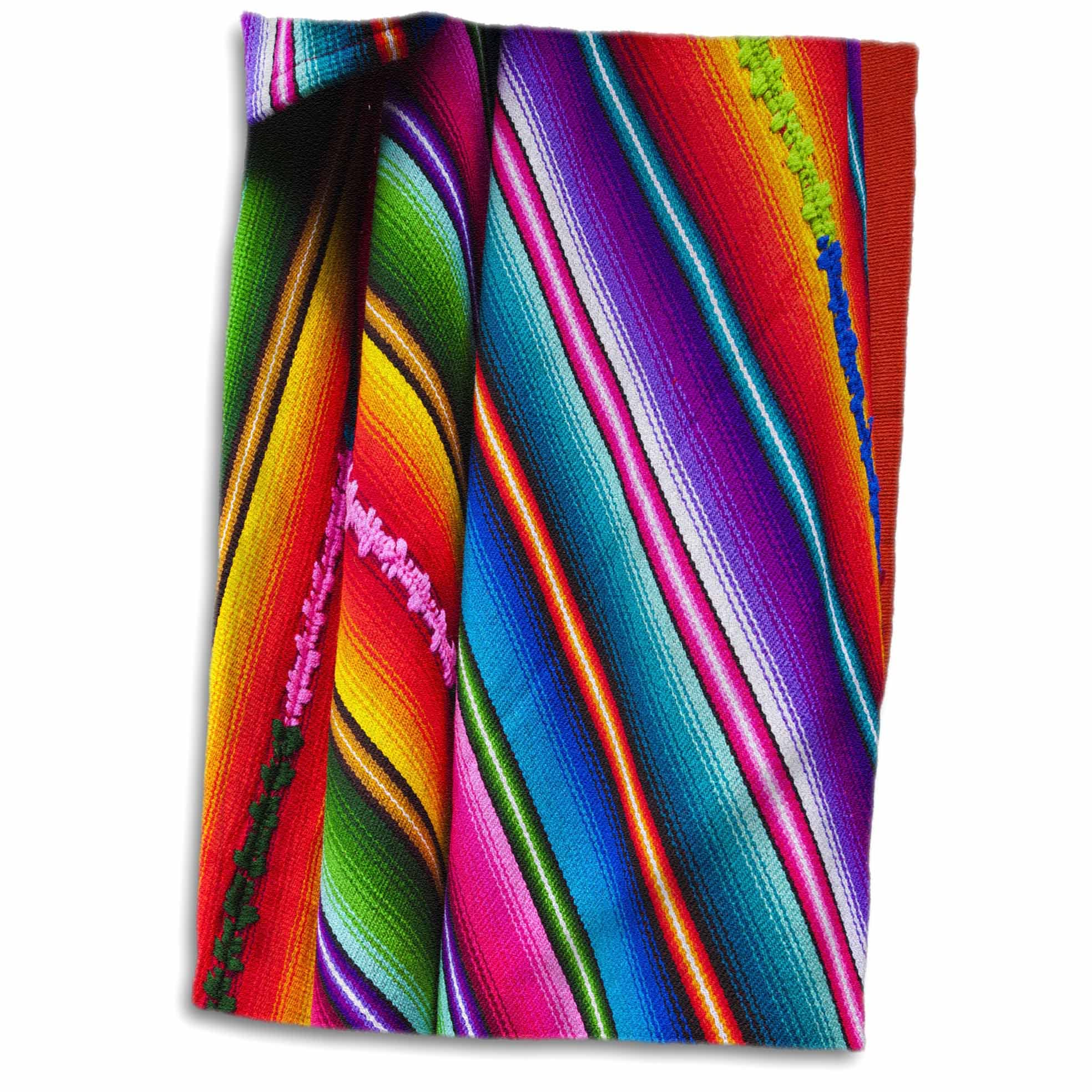 3D Rose Market Textiles-Chichicastenango-Guatemala-Sa10 Mde0010-Michael Defreitas Towel, 15" x 22"