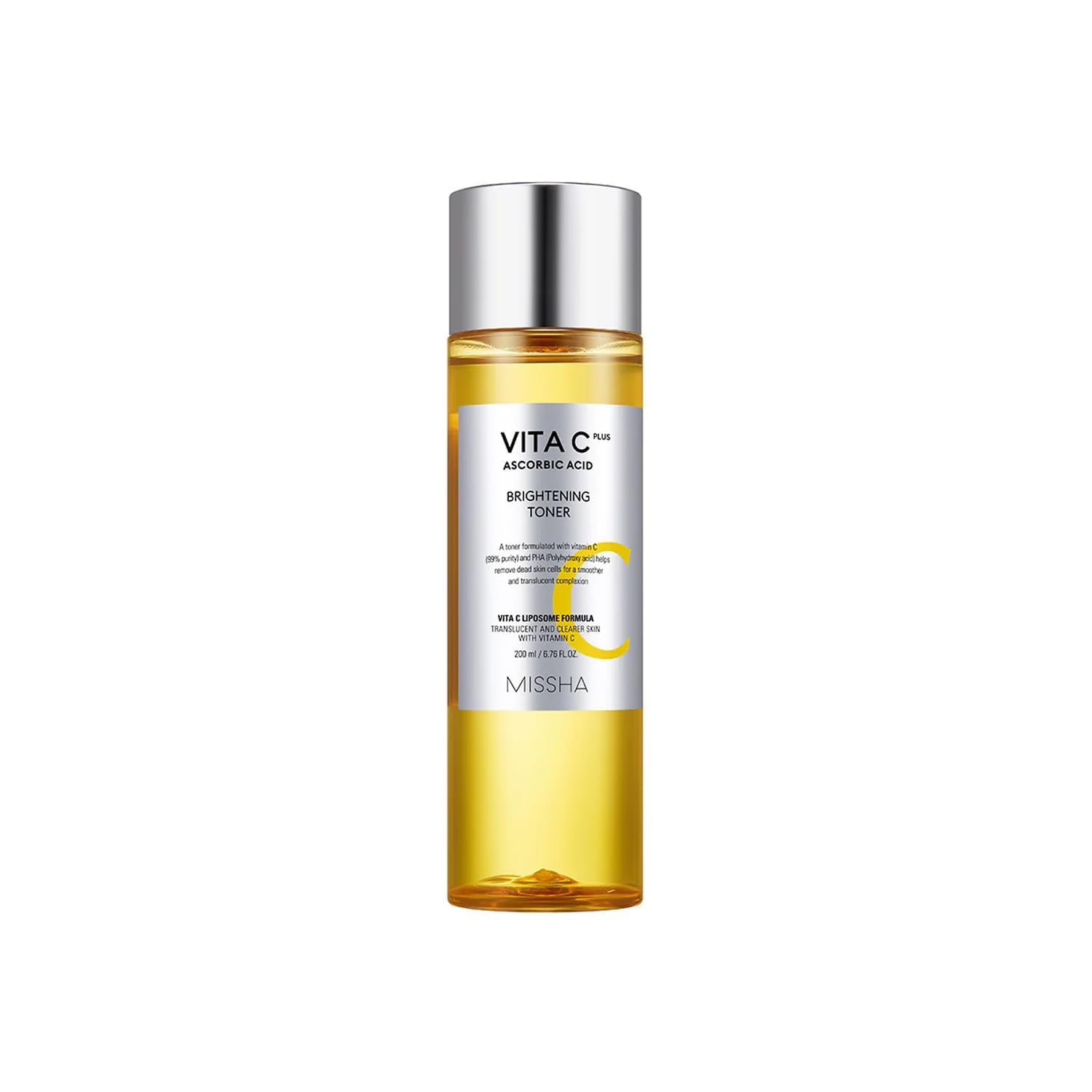 MISSHA Vita C Plus Facial Toner with high Adherence 25% Vitamin C liposome Formula 200ml