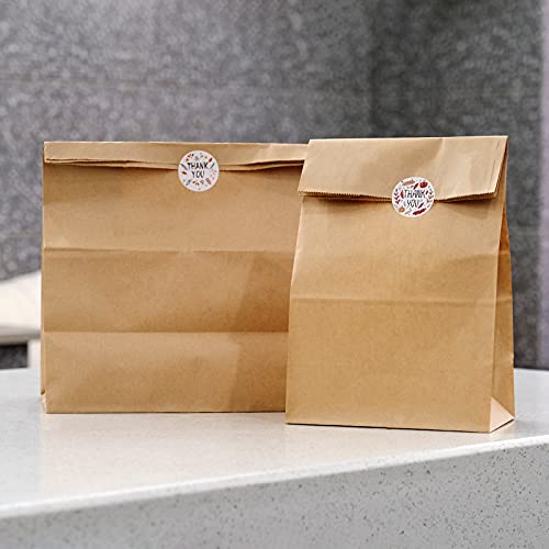Thank You Stickers Small Business - 4 Rolls 2000 Pieces Thank You for Supporting My Small Business Stickers Labels for Envelopes, Bubble Mailers and Gift Bags Packaging, 1 Inch,500 Pieces Each Roll