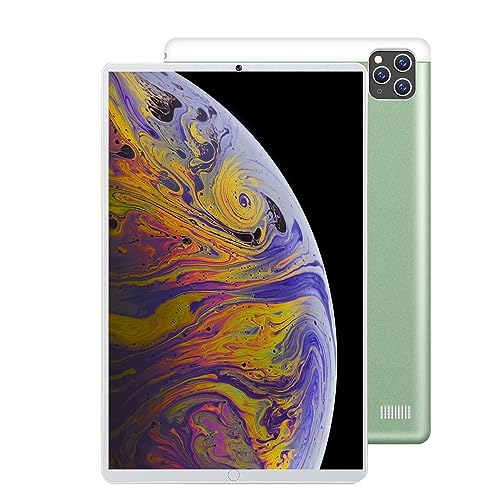 2023 5G New Tablet Pad14 10.1inch Tablet Android 16GB RAM 1TB ROM 8800mAh Android 11.0 MTK6797 WiFi Network Bluetooth fullscreen Green / 8GB RAM 128GB ROM/US-Plug