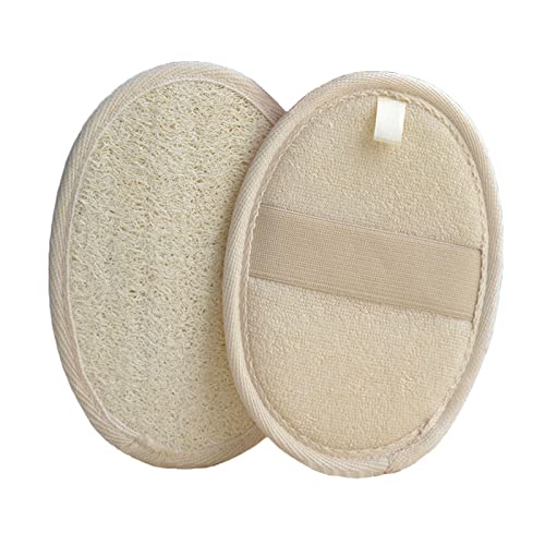 2Pcs Bath Ball,Bath Cotton, 100% Natural Loofah Chamfer, Deep Cleansing Bath Loofah Sponge Body Detergent