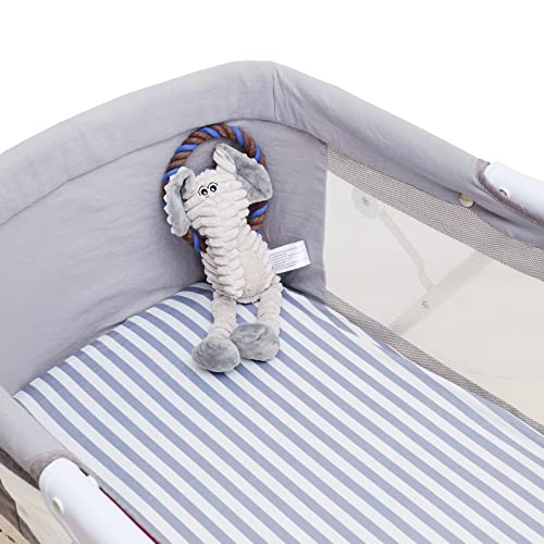 Bassinet Sheets 4 Pack for Baby Unisex, Stretchy Jersey Knitted Fitted Sheet Universal for Oval Rectangle and Hourglass Bassinet Mattress, White and Grey, Neutral for Baby Boy and Girl