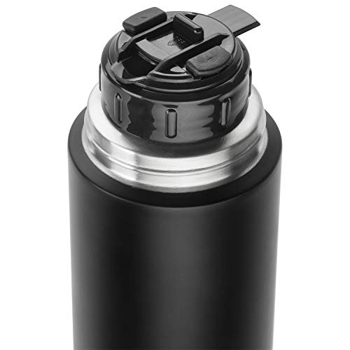 Zwilling 1007756 Vacuum Flask 1 Litre Black, 18/8 stainless steel