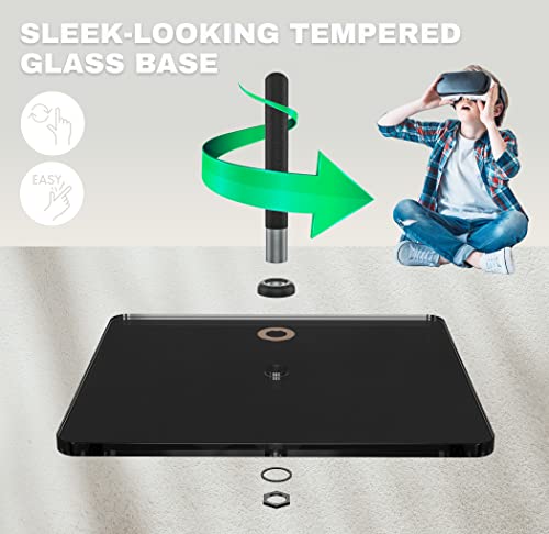 Skywin VR Glass Stand - Compatible with HTC VR Sensors - Base Station for Vive Steam VR and Rift Constellation Sensors (2-Pack)