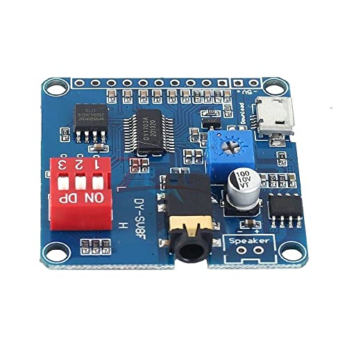 5W Voice Playback Module Board MP3 Music Player IO Trigger Amplifier UART Protocol Control USB Download 64MB Flash