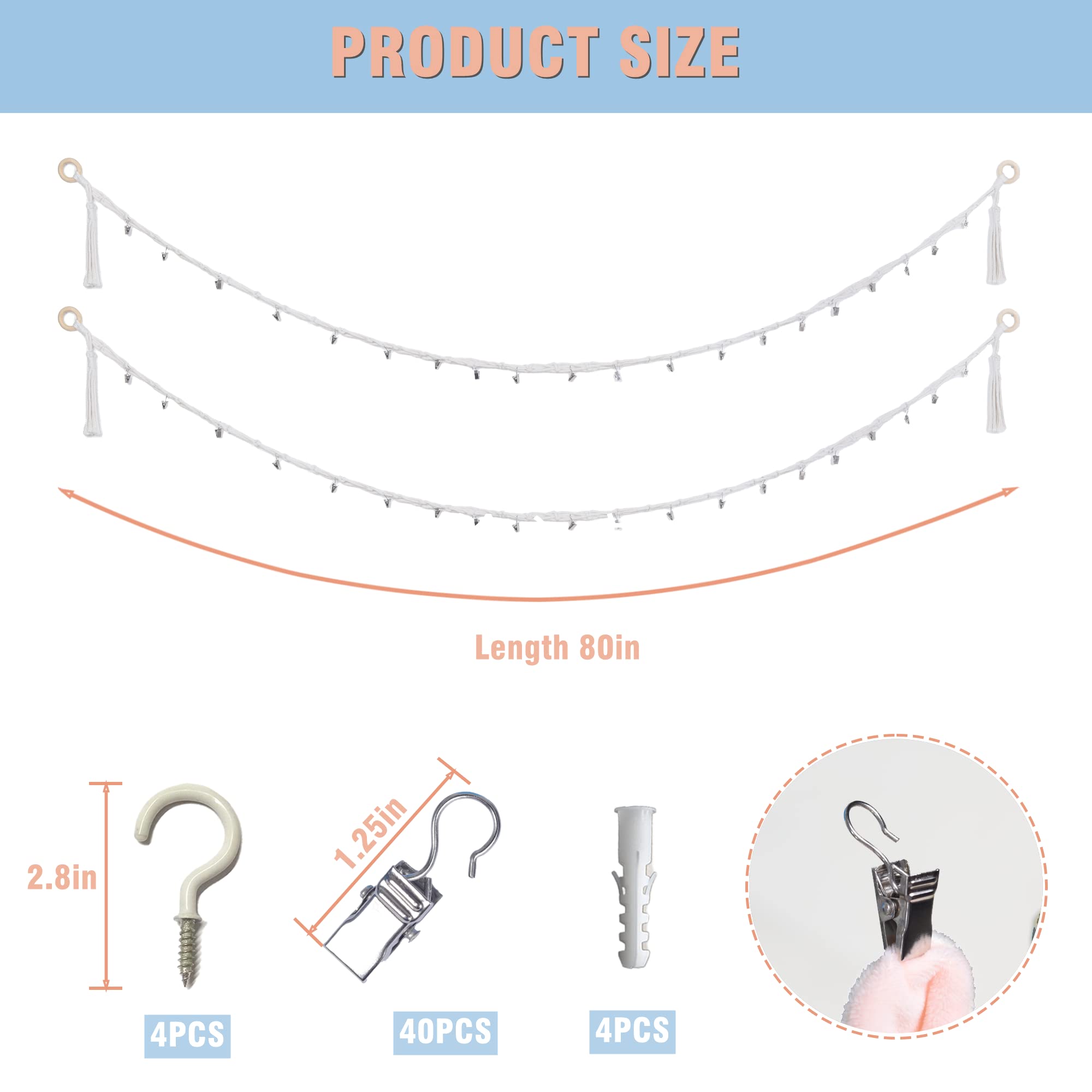 2PCS BOHO Hanging Organizers