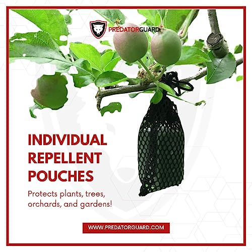 Deer Repel Deer Repellent Plants Pouches - Stop Deer and Rabbits Eating Plants Trees Gardens and Vegetables - 10 Pack Lasts 12 Months - All Natural Ingredients