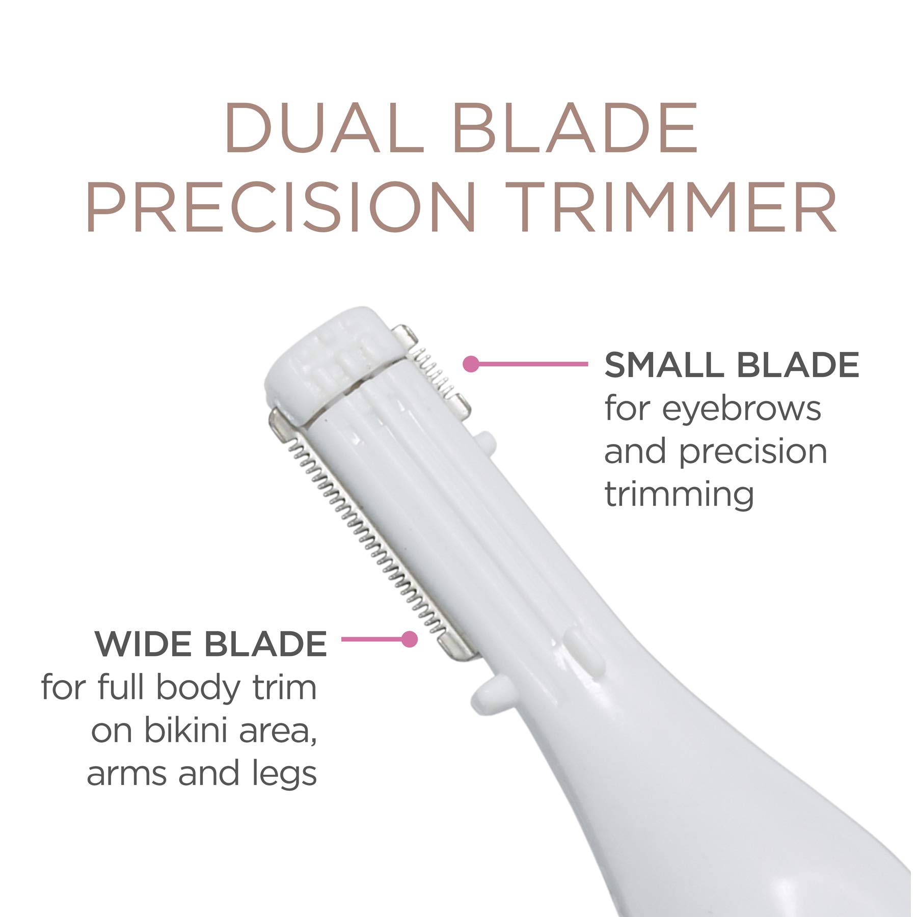 Conair Satiny Smooth Cordless Ladies Dual Blade Precision Trimmer