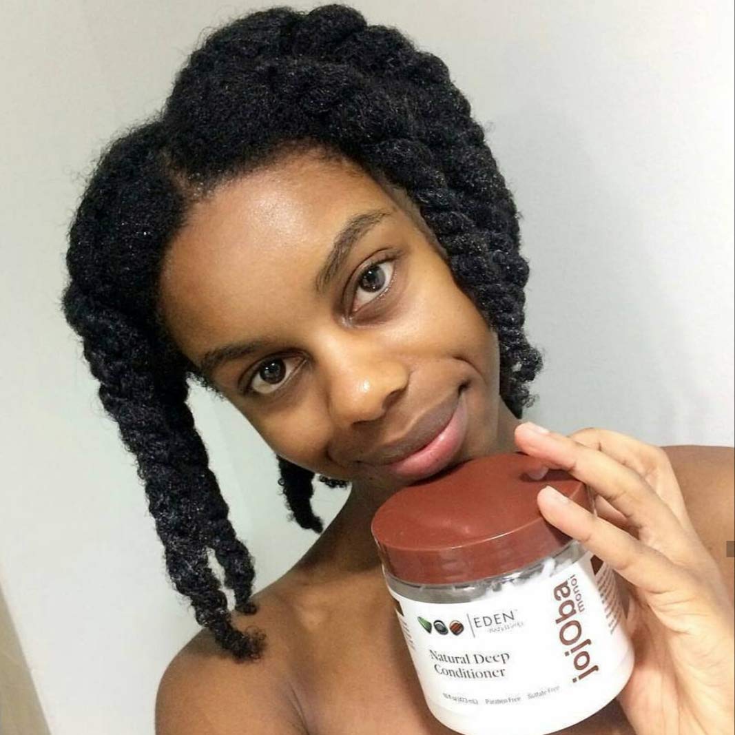 EDEN BodyWorks JoJoba Monoi Deep Conditioner | 16 oz | Moisturize, Soften & Repair Hair - Packaging May Vary