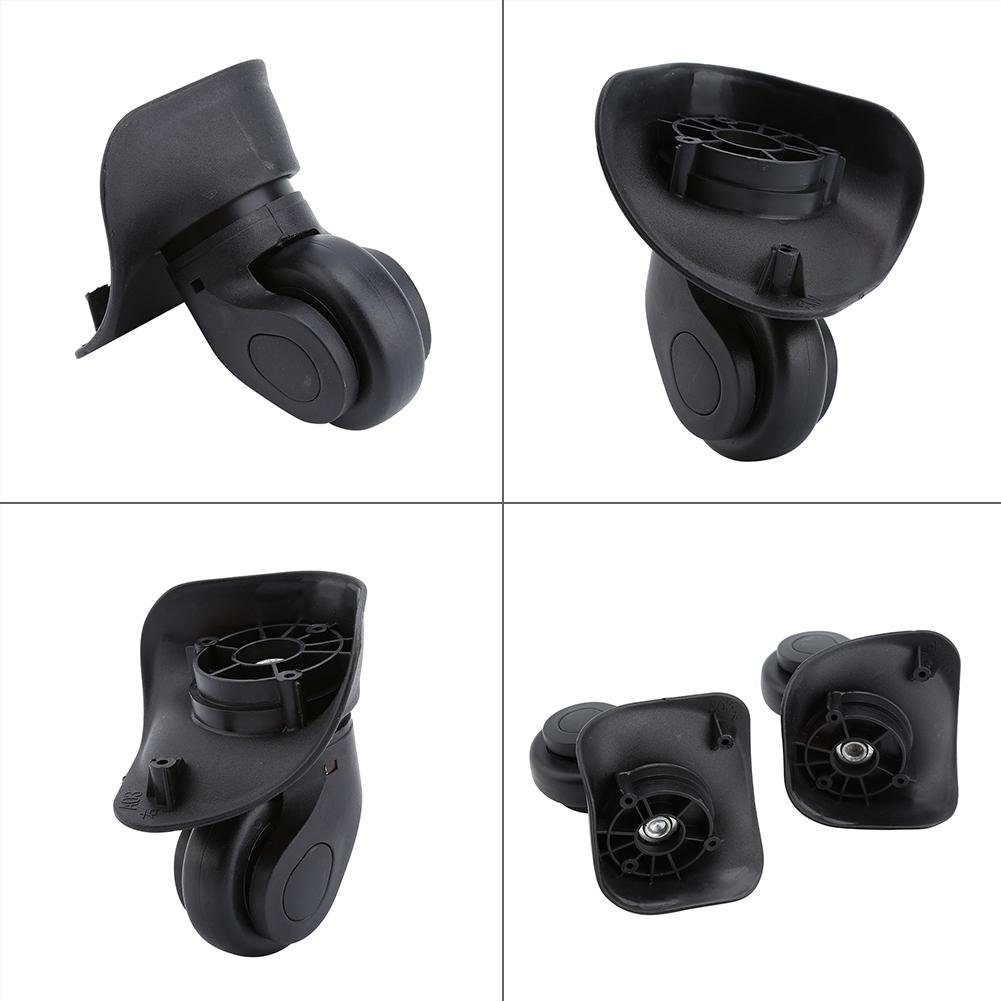 2Pcs PVC Trolley Luggage Spare Wheel Suitcase Swivel Caster Wheels Replacement Accessary