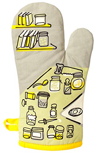 Blue Q Oven Mitt, Droppin' a New Recipe on Your Ass, super-insulated quilting, natural-fitting shape, 100% cotton