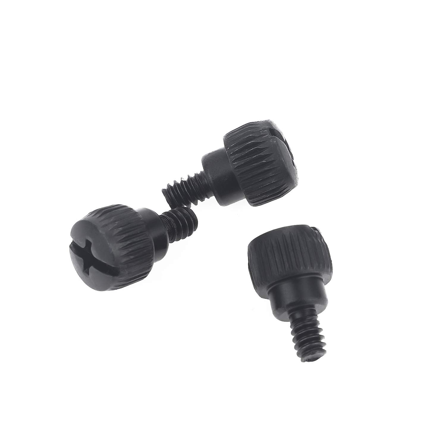 Favordrory 50 Pieces 6#-32x5 Computer Case Thumb Screws, Black