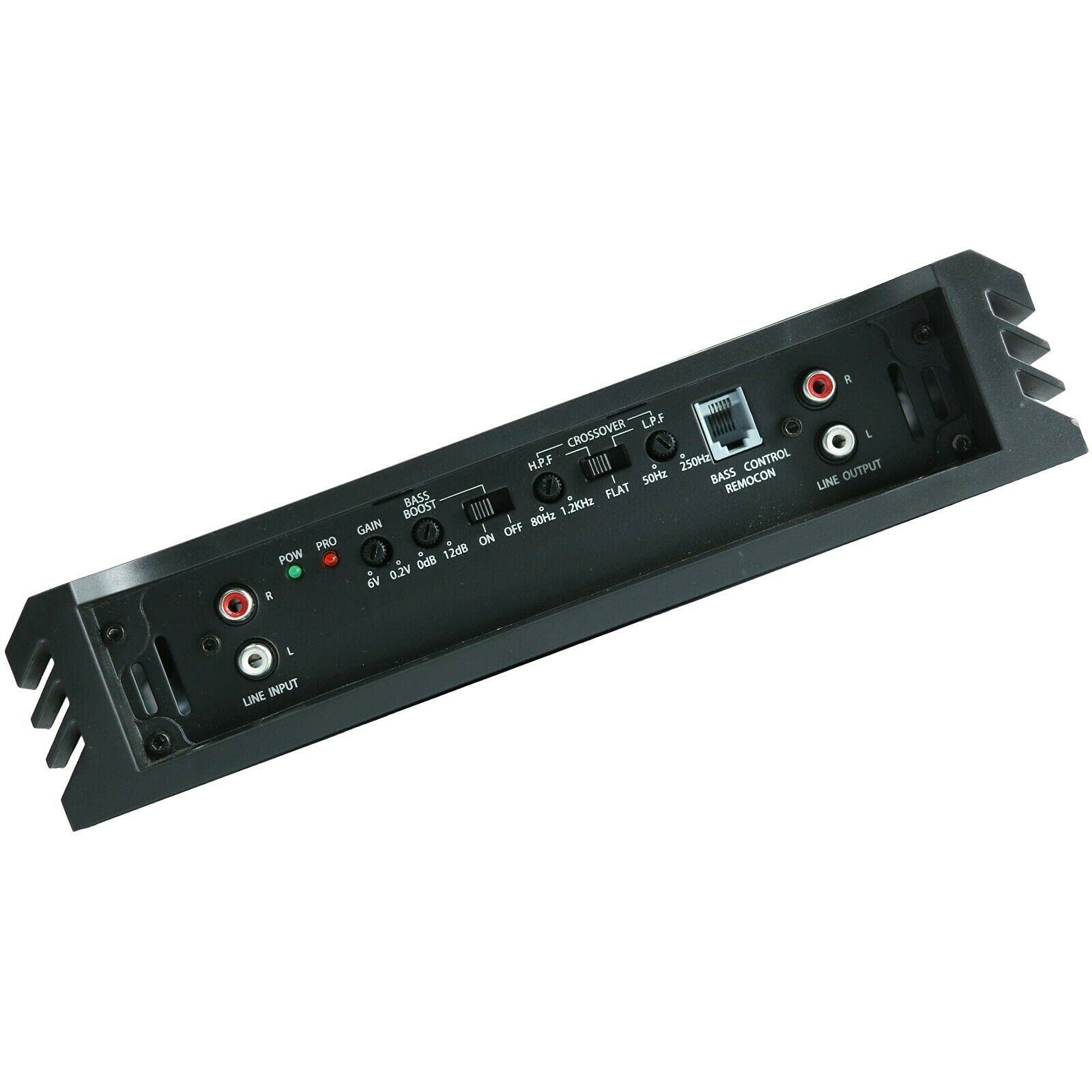 Audiobank AB1400.2 2 Channel 2400 Watt 2 Ohm A/B Class Car Audio Stereo BASS Amplifier with Bass Control, Bridgeable, LED Indicator with Bass Knob Included