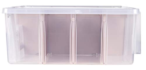 ArtBin Super Satchel Compartment Box - Stackable Durable Art Storage with 8 Removable Compartments, Smart Closure, and Portable Design for Craft Supplies, Threads, Ribbons, Paint Tubes