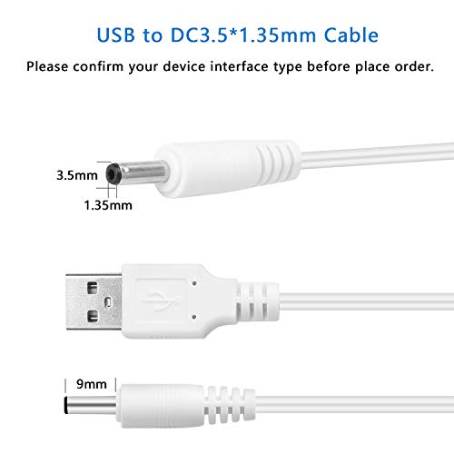 HARBENDI Replacement Charger Cord for FOREO Luna Series Facial Cleanser Foreo Luna/ Luna2/ Luna3/ Luna Mini/Luna Mini 2/FOREO ISSA Series E-Toothbrush USB Charger Cable