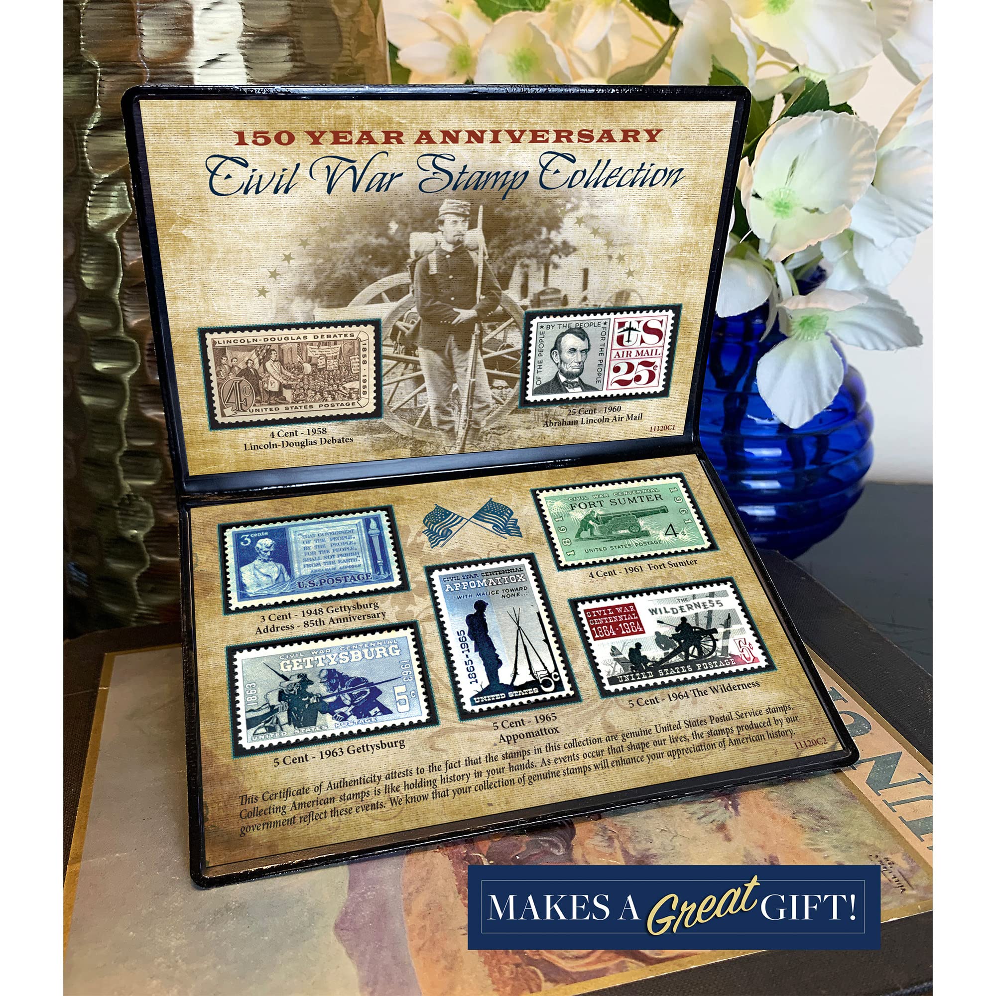 American Coin Treasures 150th Anniversary Civil War Commemorative Stamp Collection
