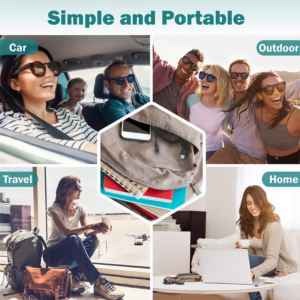 TUSITA Charger Compatible with Snapchat Spectacles 2 - USB Magnetic Charging Cable 5ft 150cm - HD Video Camera Sunglasses Accessories