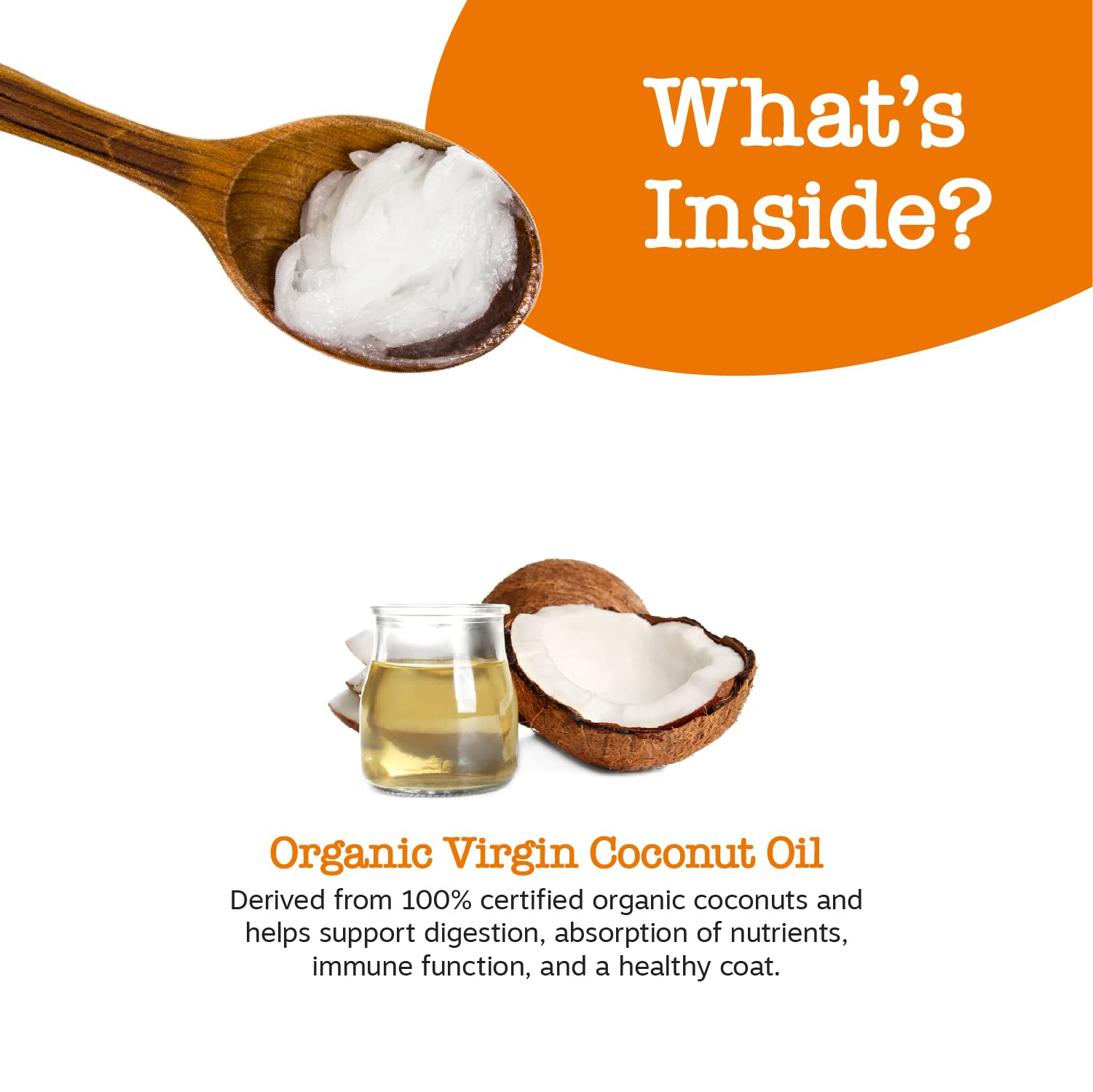 Coconut Oil for Dogs - Certified Organic & Virgin Superfood Supplement - Digestive & Immune Support - 16 OZ