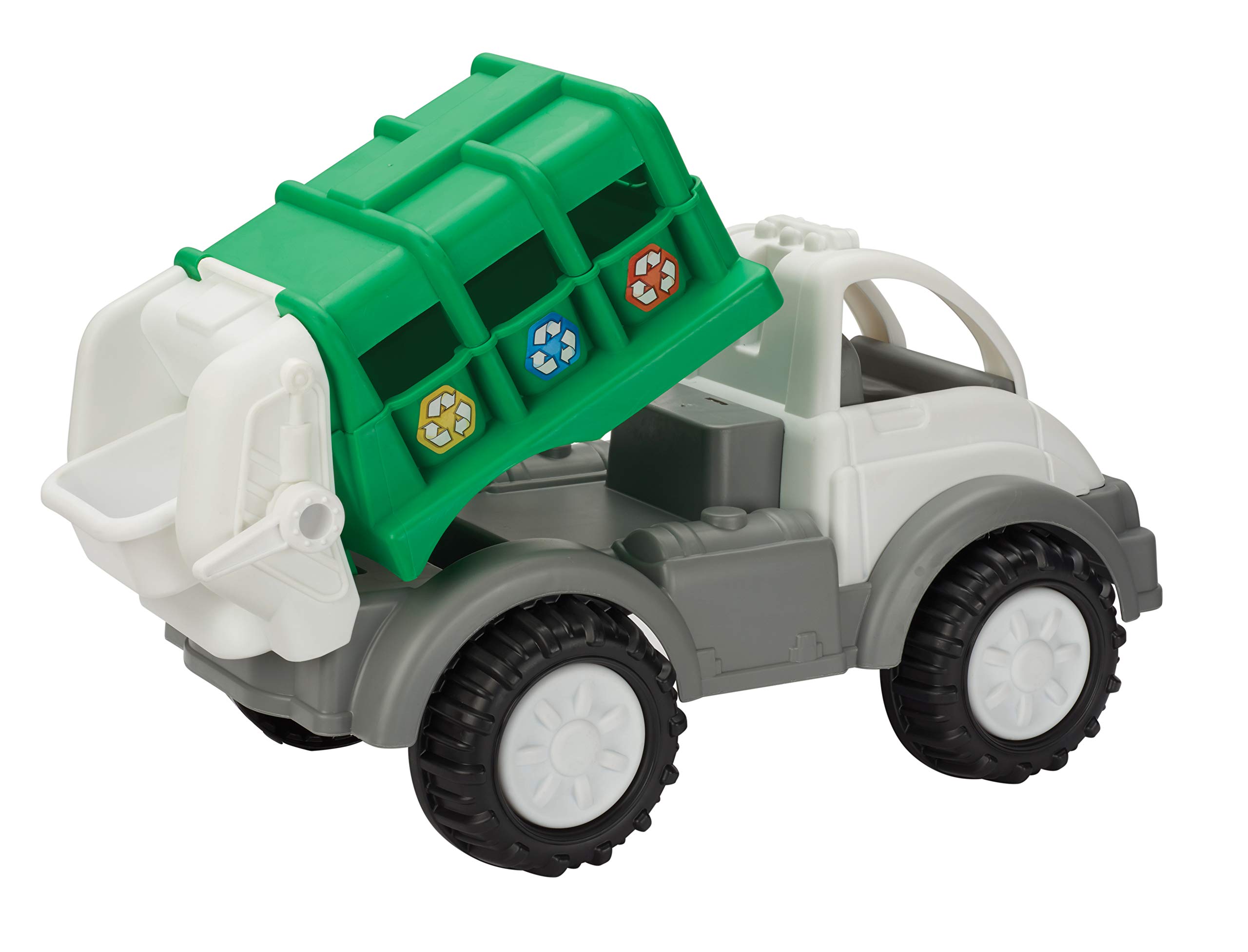 American Plastic Toys Gigantic Recycling Truck Vehicle, Green/White