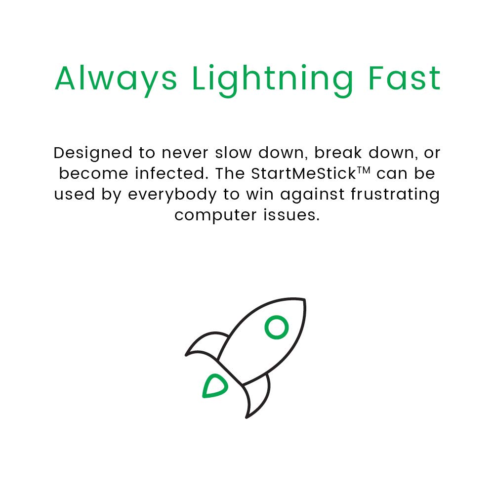 StartMeStick - Breathe a New Life Into Your Old Computer, Plug-in Operating System, Unlimited Use on Unlimited PCs and Macs for 2 Years