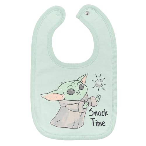 Star Wars Mandalorian Baby Yoda Newborn Baby Boys Layette Set Bodysuit Pant Bib Hat 0-3 Months