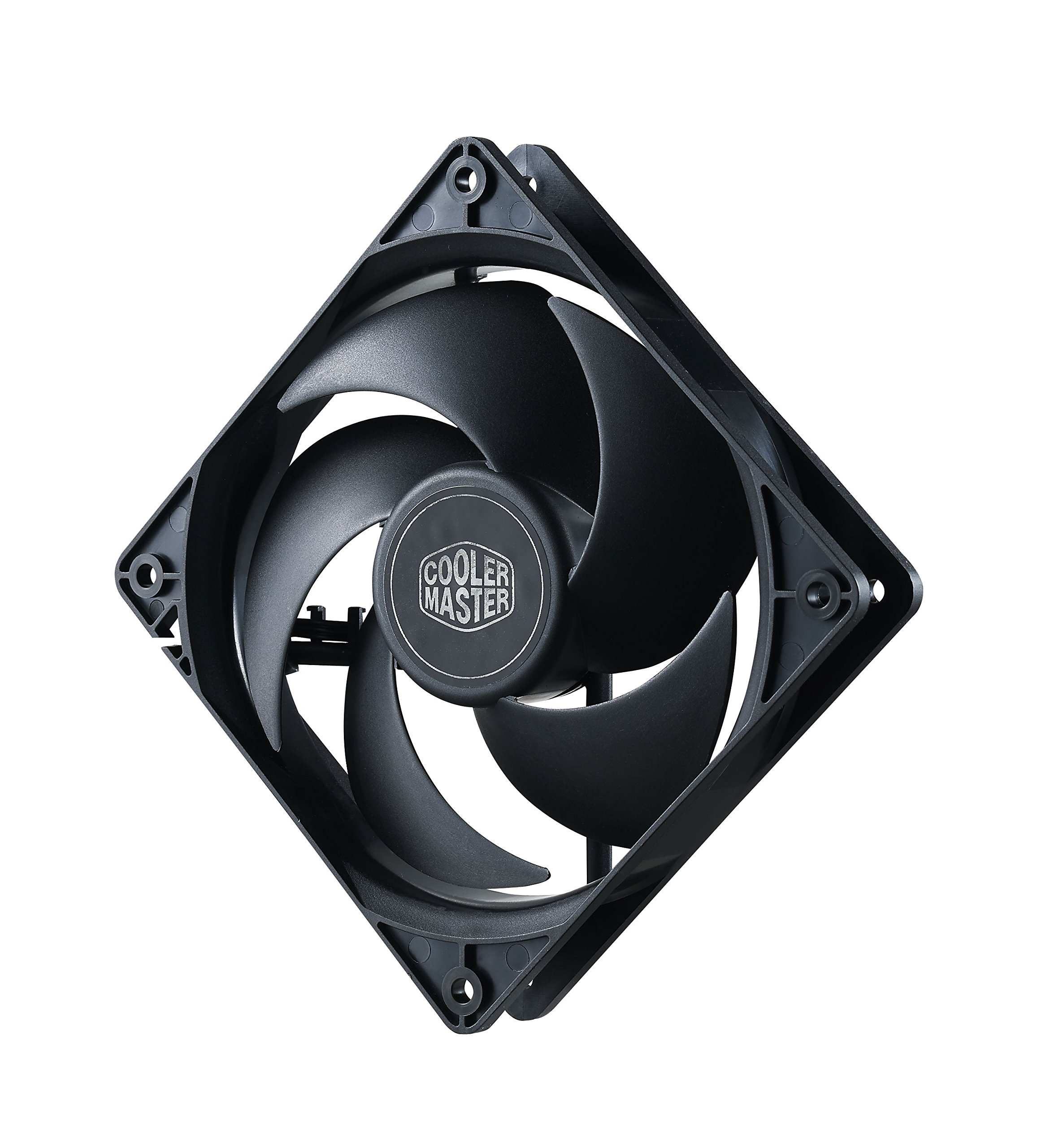 Cooler Master Silencio FP 120 PWM Case & Cooling Fan (4-Pin) - 120 mm Ultra-Quiet Fan (6.5-14 dBA), Sealed Loop Dynamic Bearing (LDB), Exclusive Silent Driver IC, Jam Sensor, MTTF 160K hrs - Black