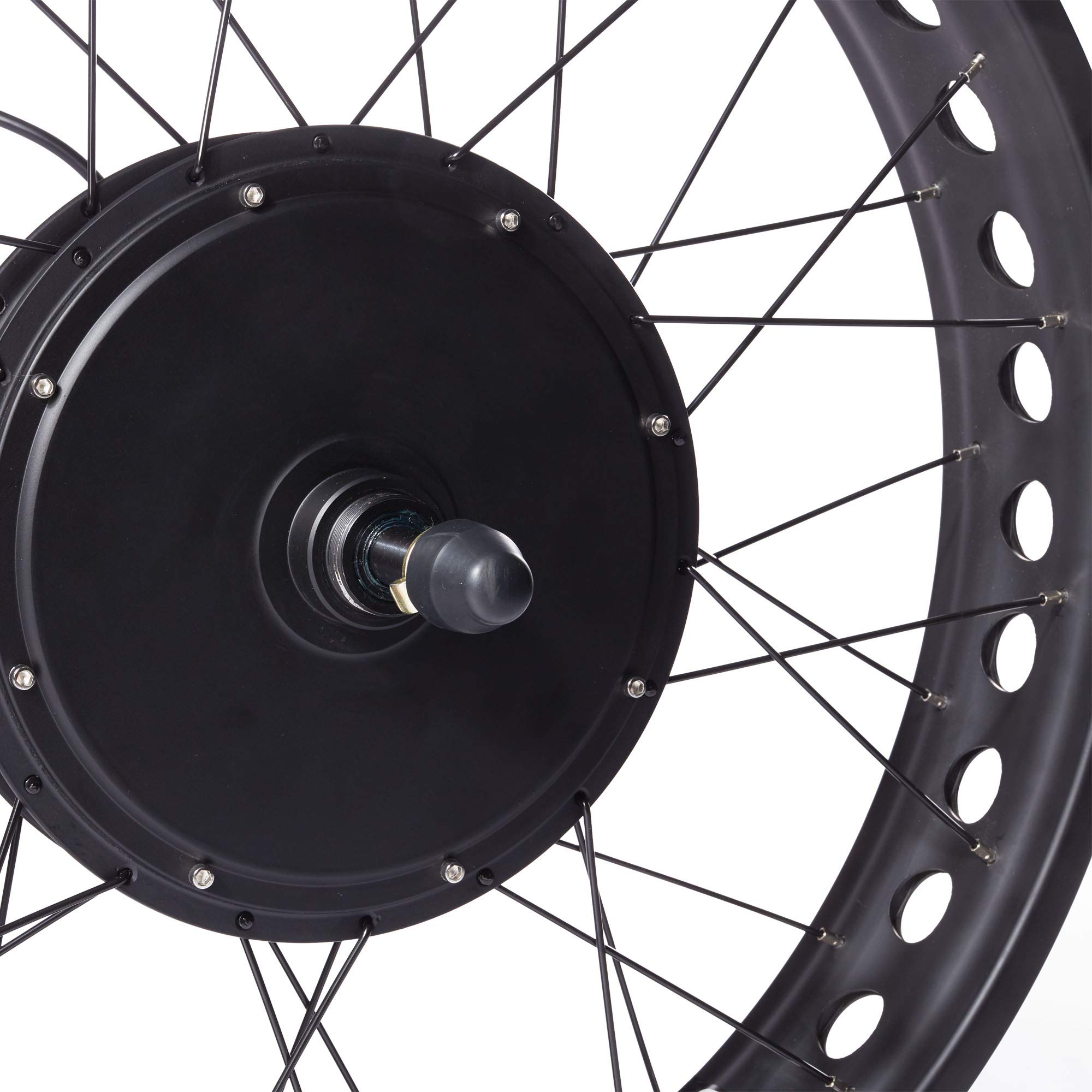 26" Fat Tire Ebike Rear Wheel Conversion Kit, 48V 1000W 1500W Fat Wheel Rear Drive Hub Motor Electric Bicycle Conversion Kit for 4.0 Tire Snow Bicycle