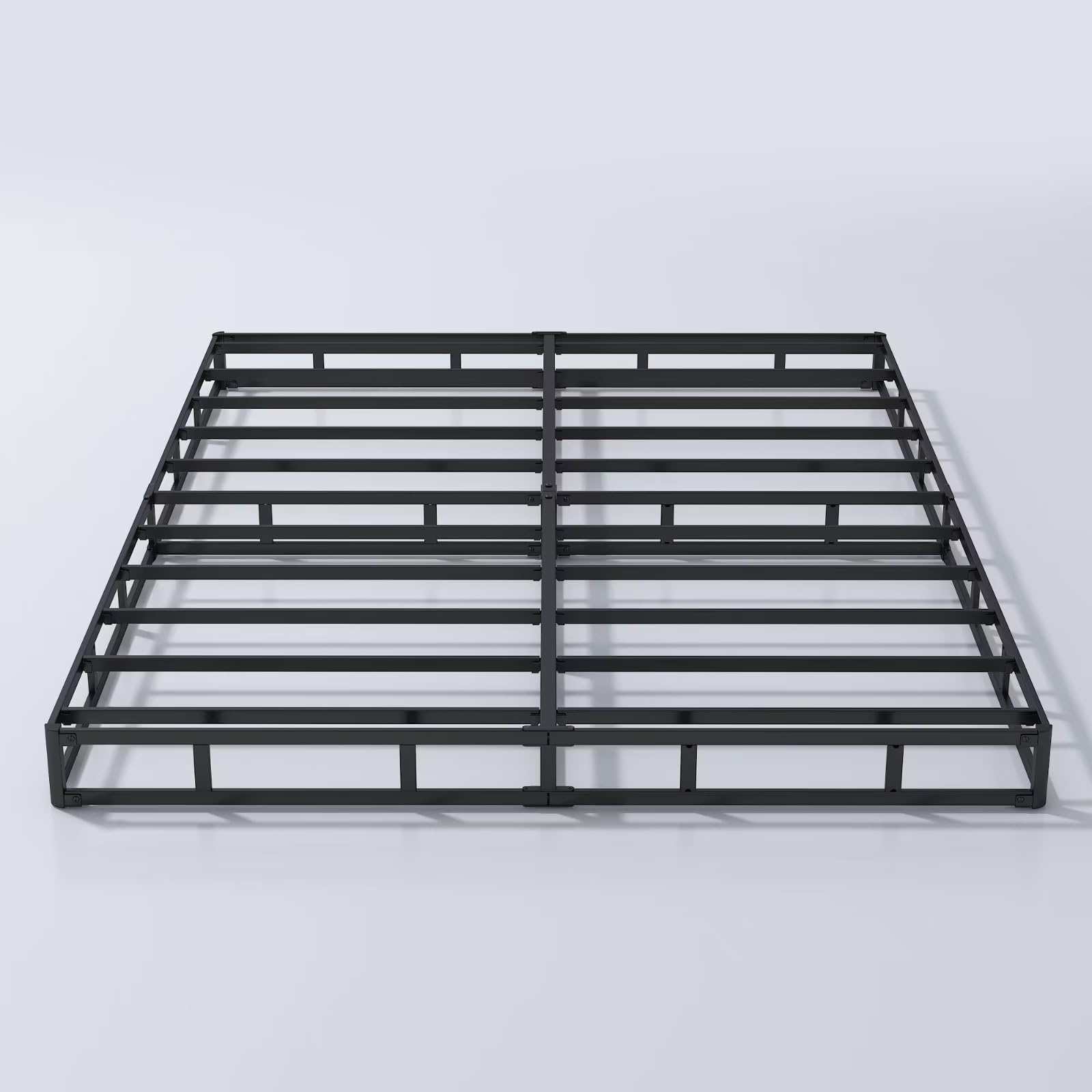 ALDRICH 5 Inch Heavy Duty Metal Box Spring Mattress Foundation 3000lbs Max Weight Capacity/Non-Slip/No Noise/Easy Assembly/Easy Clean Cover,Queen