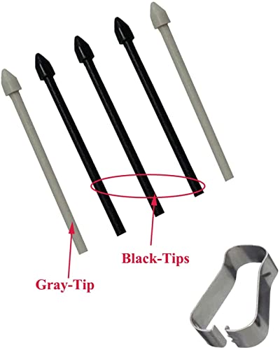 Ubrokeifixit Tab S6 Lite Touch Stylus S Pen Replacement Tips/Nibs for Samsung Galaxy Tab S6 Lite 10.4" SM-P610 SM-P615 2020",with Removal Tweezer (P610-Tips/Black)