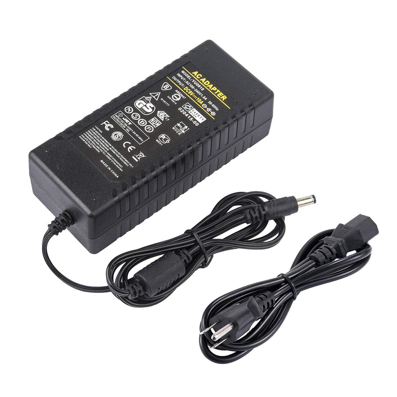 COOLM 9V 10A Power Adapter 90W DC9V10A AC 100v-240v Transformers Interface 5.5x2.5mm AC to DC Charger