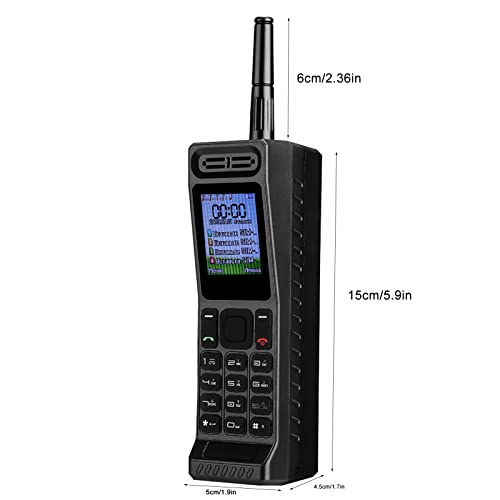 Tosuny Vintage Retro Brick Cell Phone Mobile Phone, Four Card Four Standby QuadBand 2G Retro Bluetooth New Classic Old Mobile Phone, 2G GSM 850/900/1800/1900Mhz (Black)
