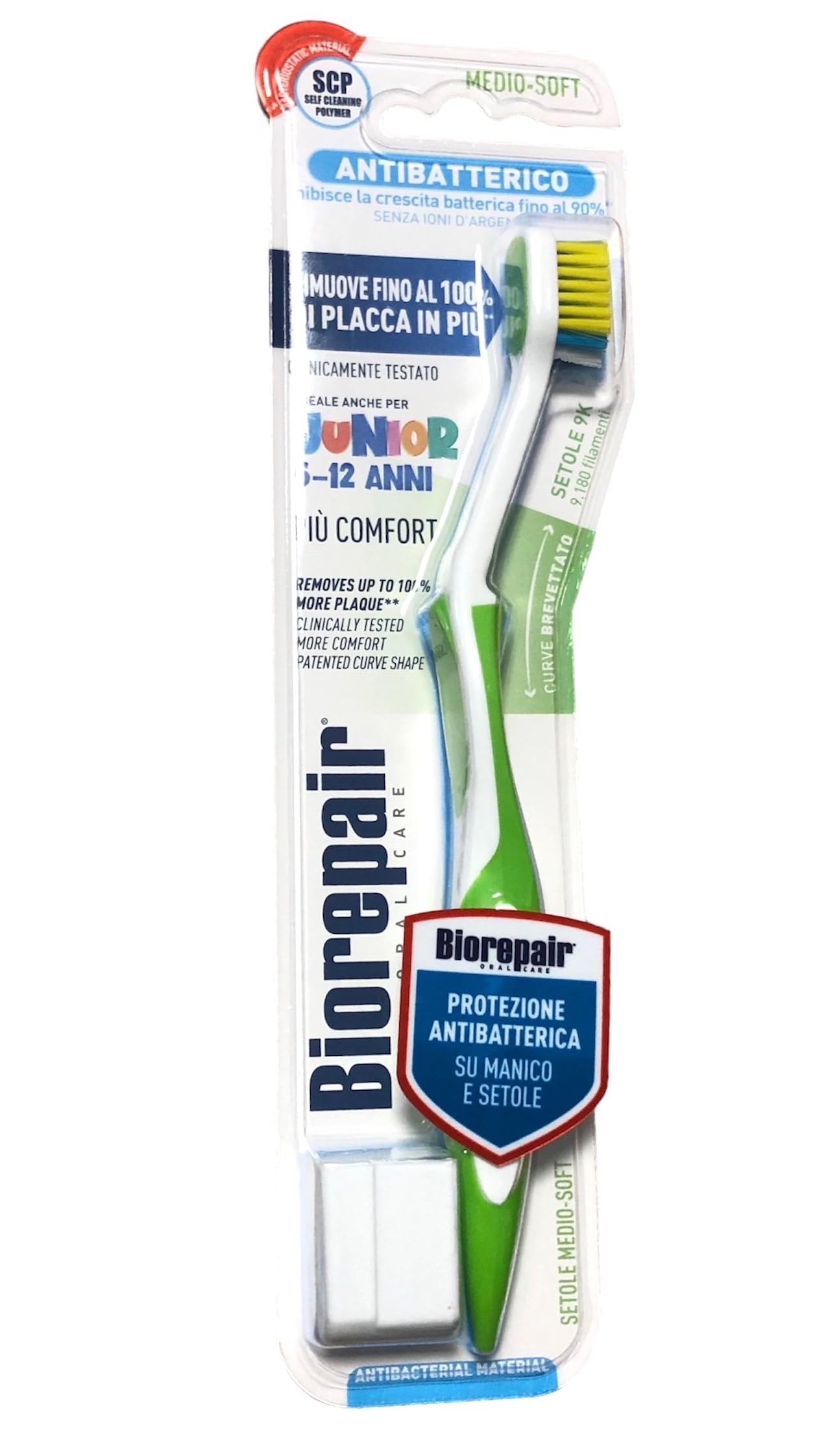 Biorepair : Oral Care Pro Toothbrush Curve- Junior Ramdom Color, Pack of 2