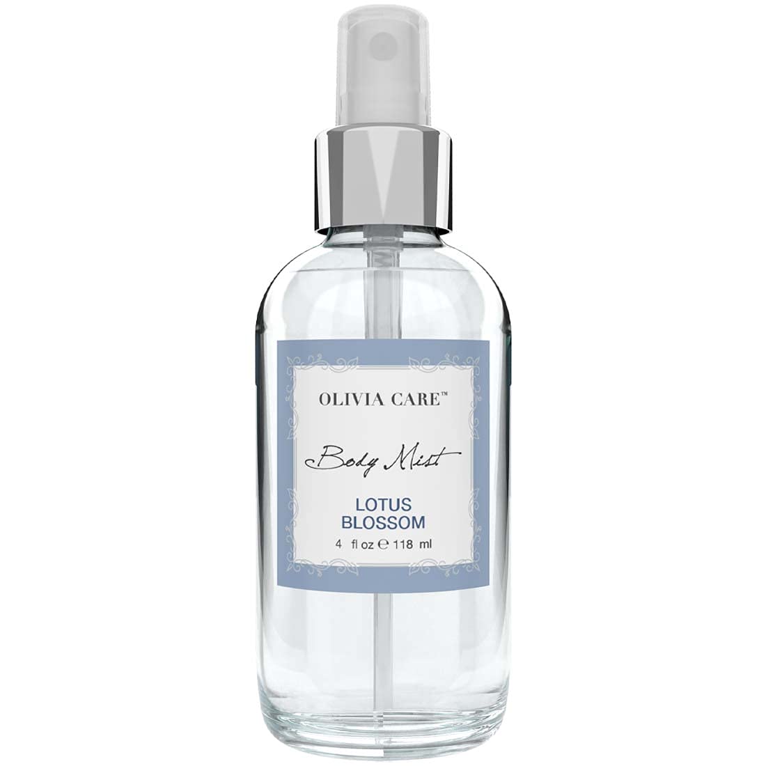Olivia Care Body Mist Spray Made with Natural Lotus Blossom Fragrance Scent - Refreshing, Soothing & Cooling- Eliminate Odor with Fresh Aroma