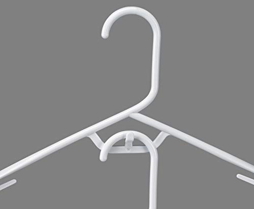 Heavy Duty Wide Suit Hangers for Coats, Sweaters, and Jackets - Pack of 20 Wide Shoulder Hangers with Accessory Hooks for Hanging Ties and Belts - Keeps Clothes in Shape and Saves Closet Space